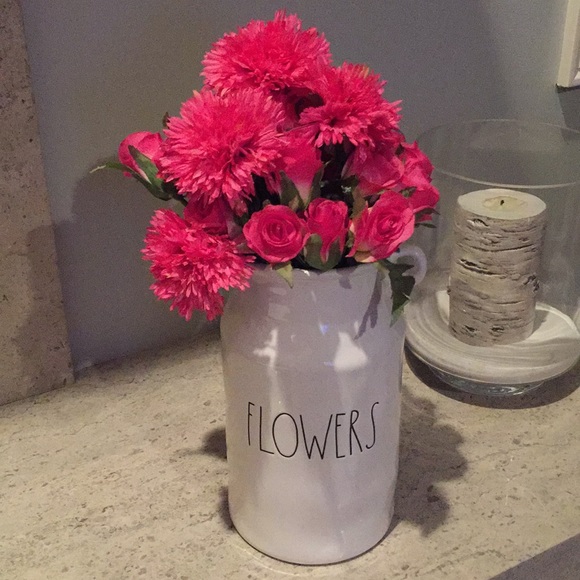 Rae Dunn | Accents | Last One Rae Dunn Flowers Ceramic Vase | Poshmark